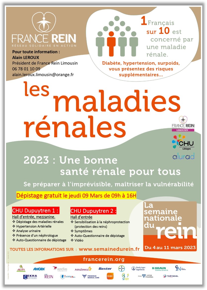 09/03/2023 > Journée de sensibilisation et de dépistage des maladies ...